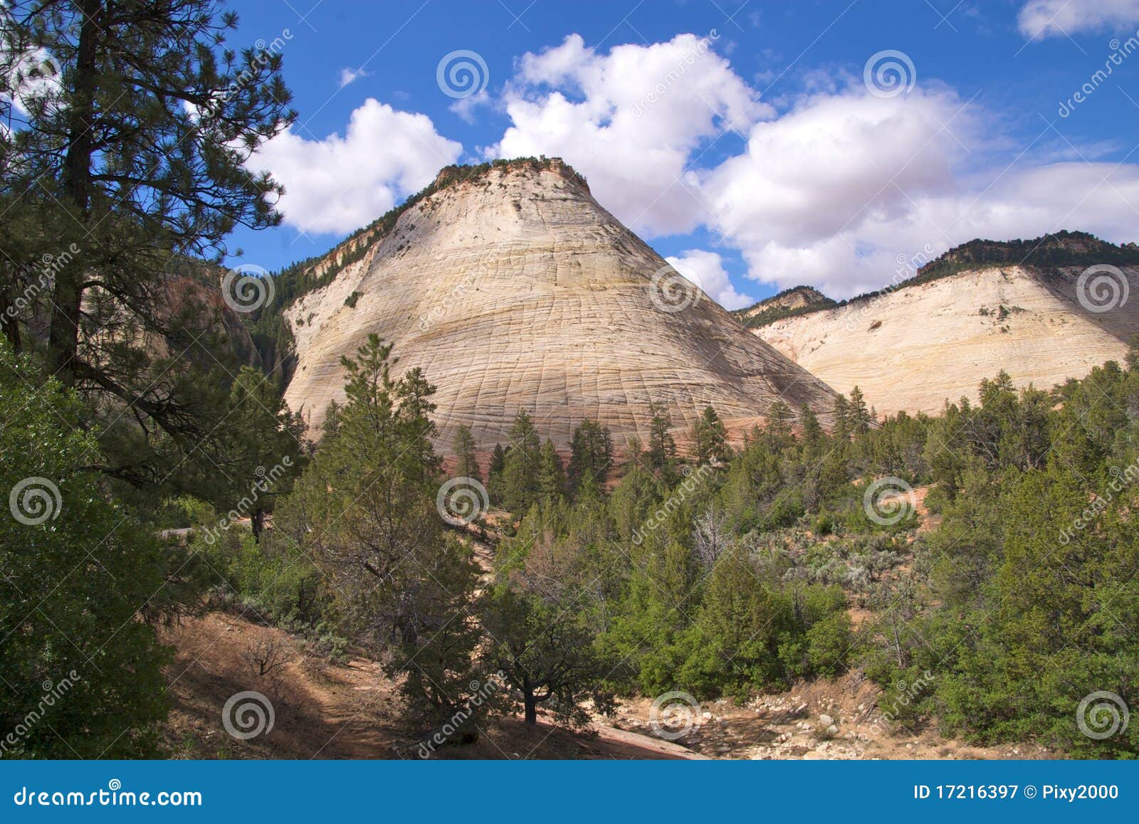 Zion NP Checkerboard Mesa stock image. Image of america - 17216397