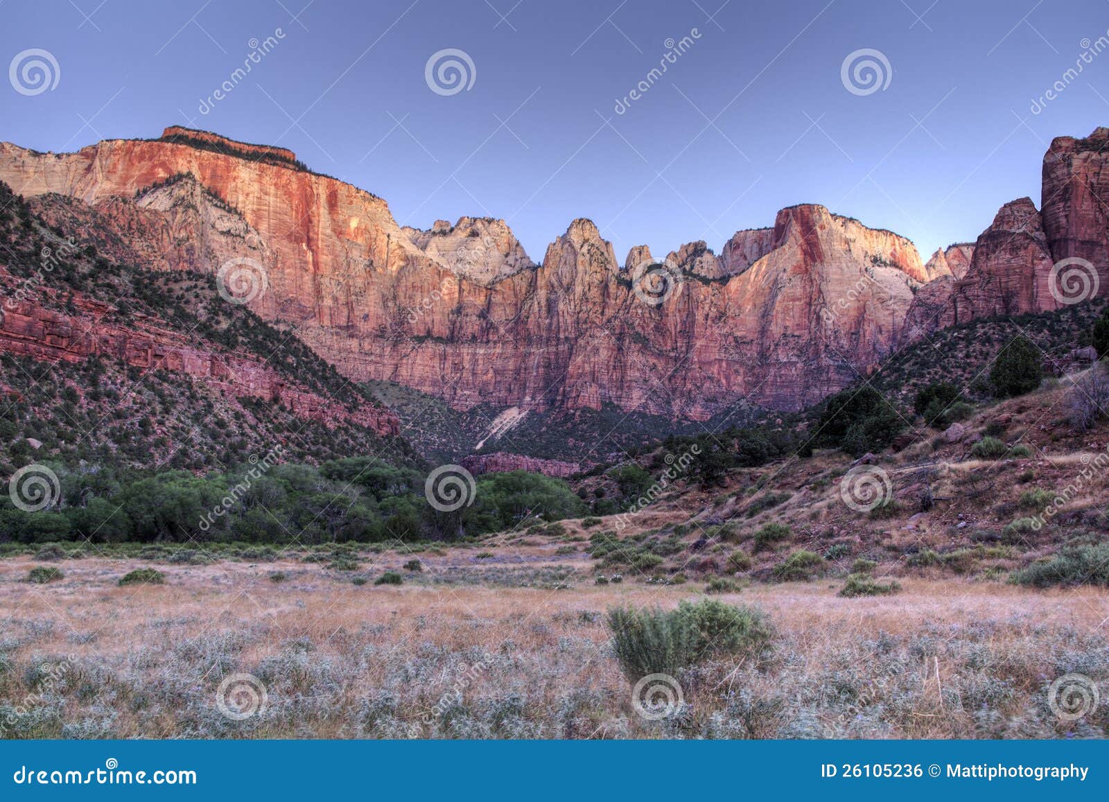 Zion Rock Formation at Sunrise Stock Photo - Image of landscape ...