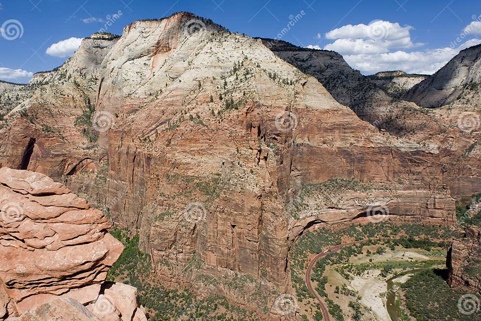 Zion rock formations stock photo. Image of view, mineral - 15332404
