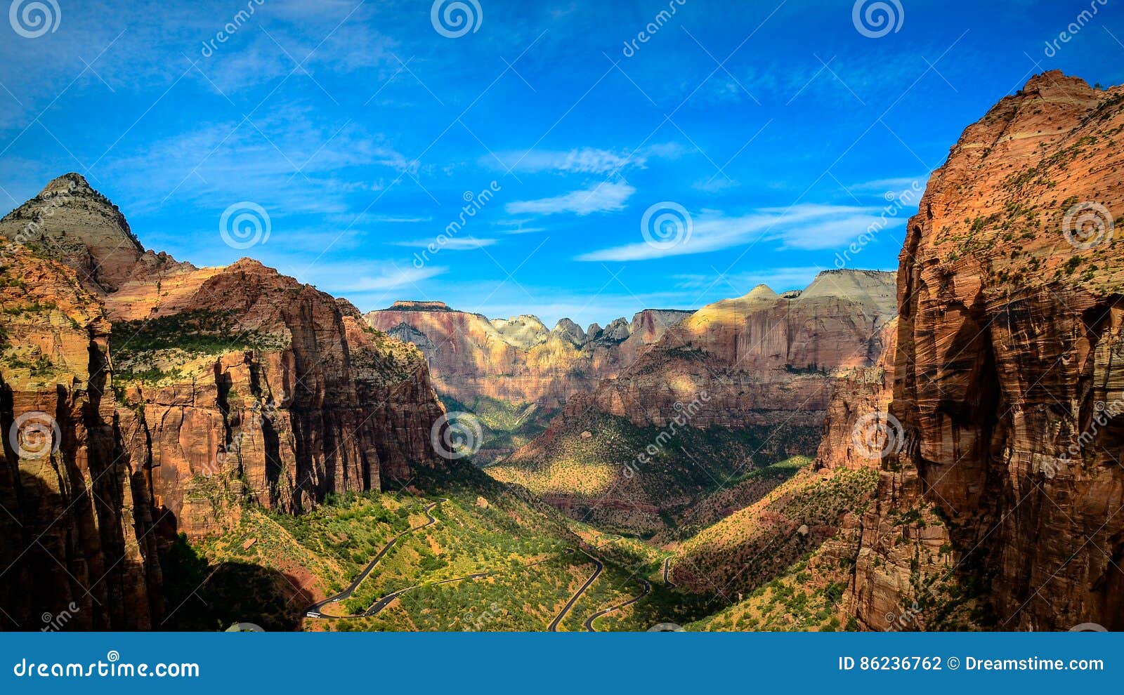Zion Valley stock photo. Image of parks, landscapes, national - 86236762