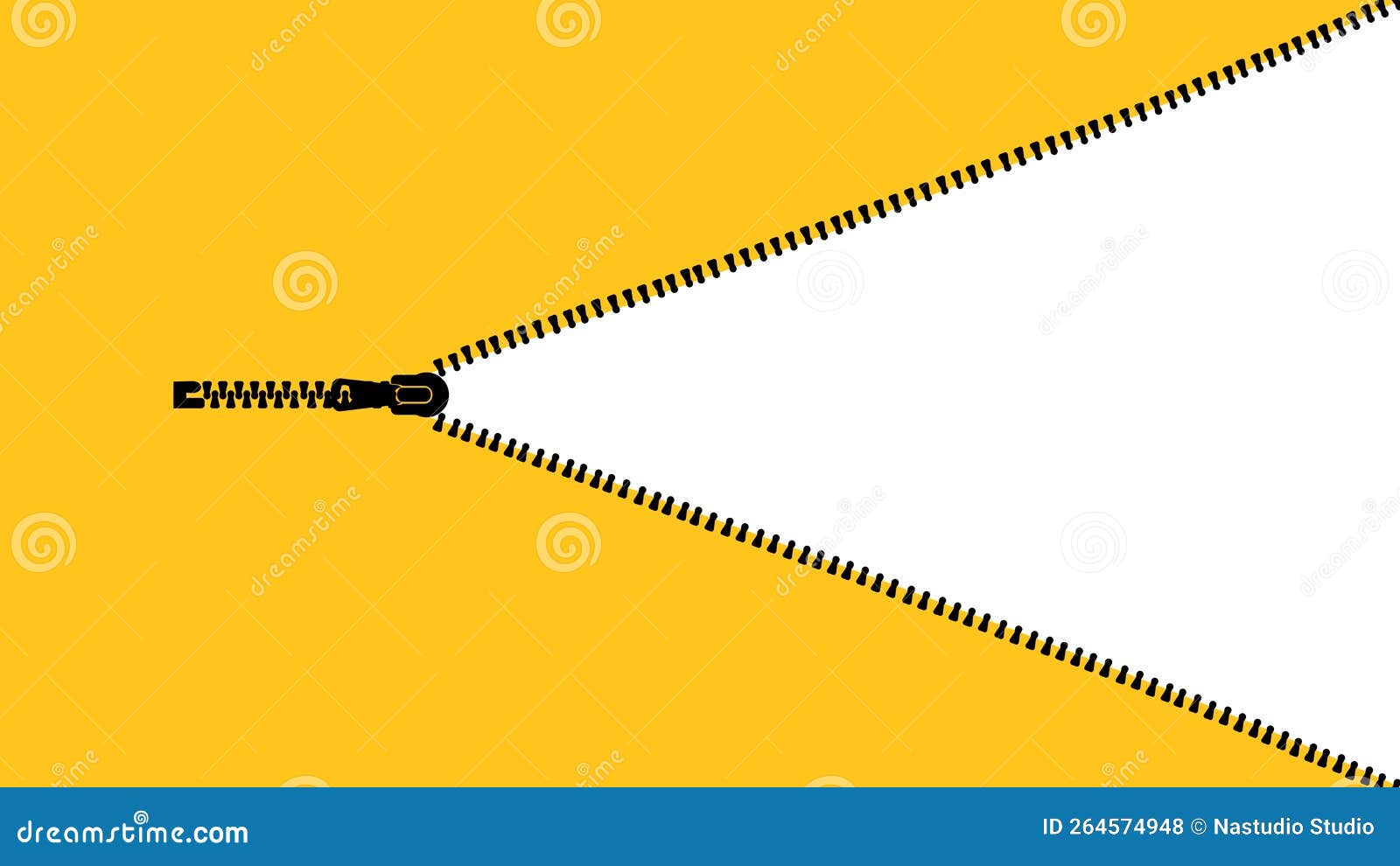 Zip Background. Open Zip Banner Stock Vector - Illustration of brand ...