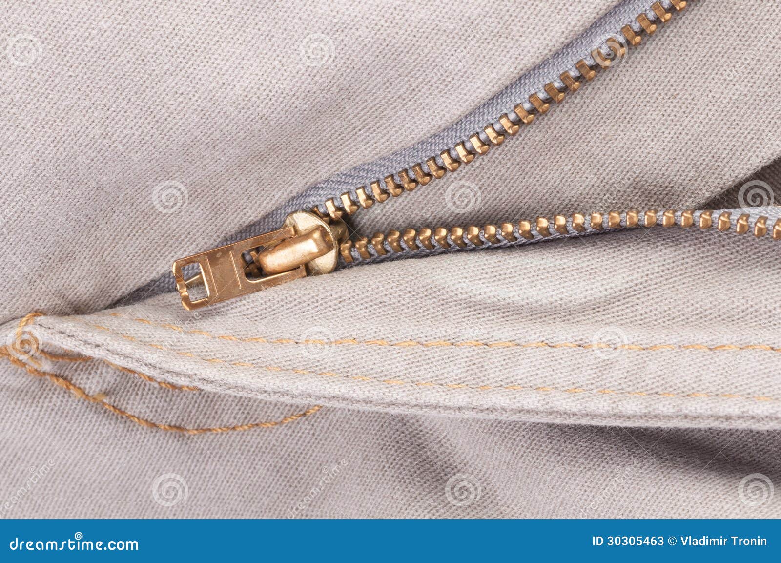Zip on bright jeans stock image. Image of fasten, fashion - 30305463