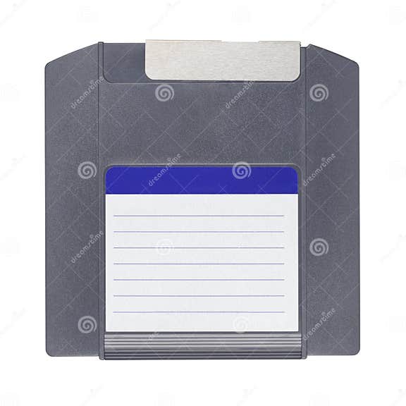 Zip Drive Magnetic Disk or Diskette Isolated on White Stock Image ...