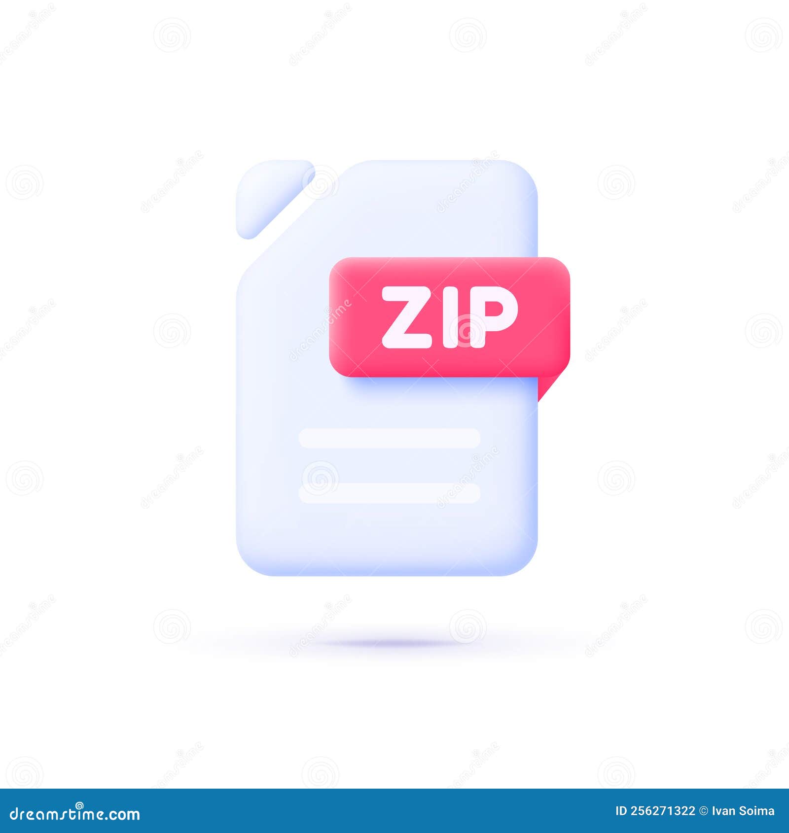 Zip File 3d. Internet Technology Stock Vector - Illustration of flat ...