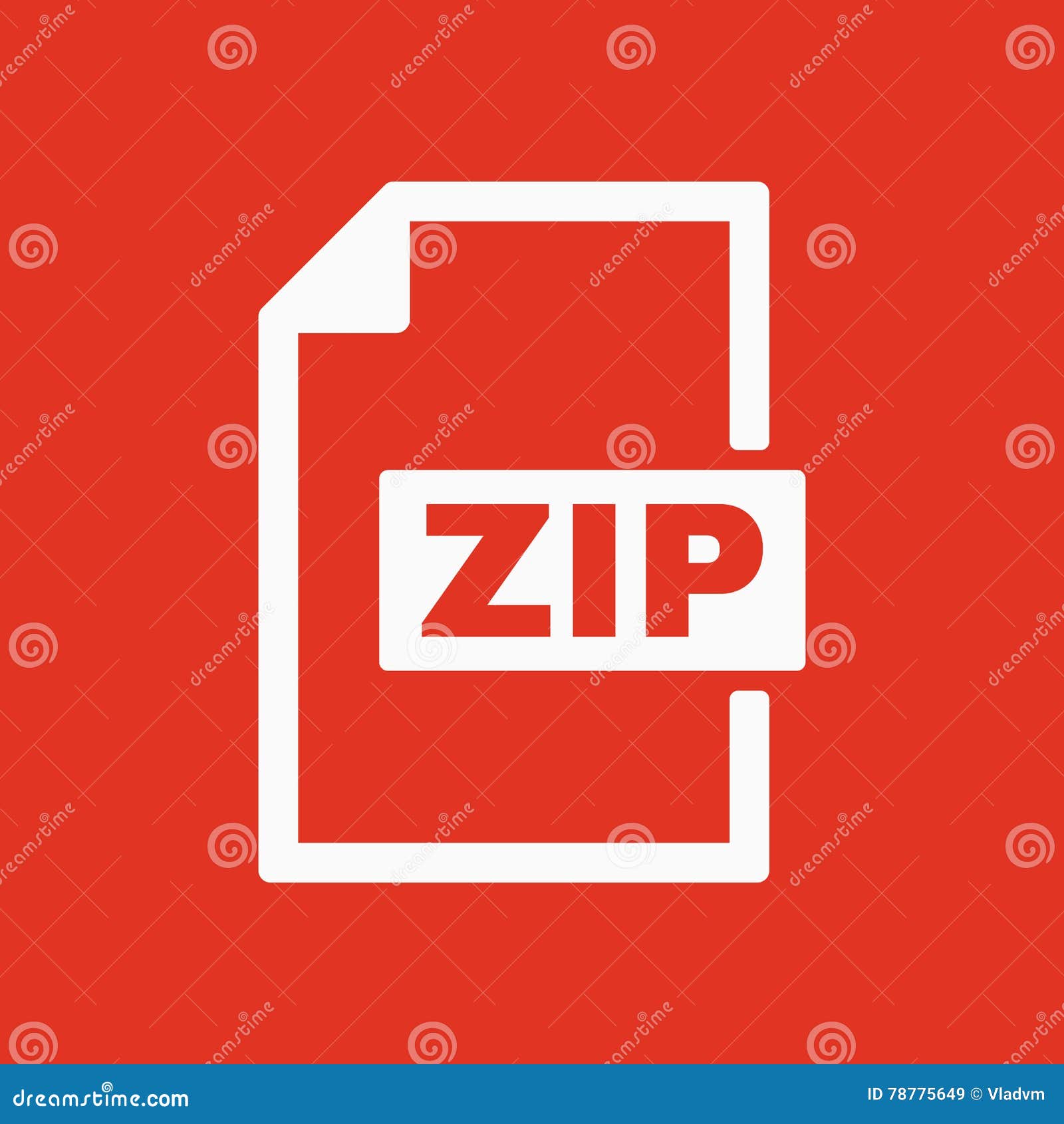 The ZIP File Icon. Archive and Compressed Symbol Stock Vector ...