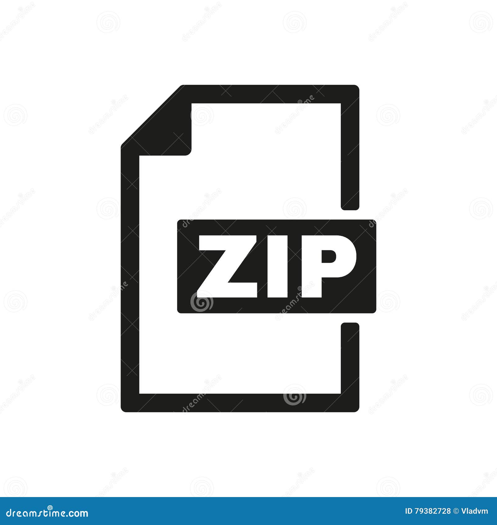 Zip File Icon Vector