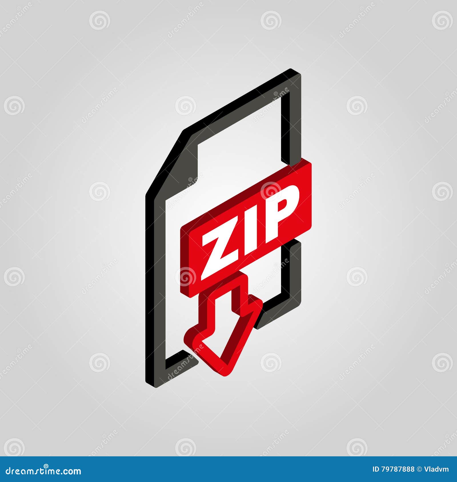 He ZIP File Icon.3D Isometric. Archive, Compressed Symbol Stock Vector ... He ZIP File Icon.3D Isometric. Archive, Compressed Symbol Stock Vector ...