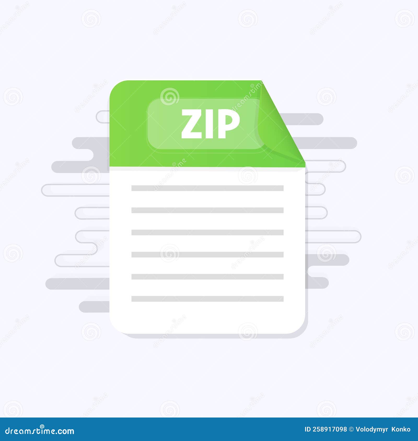 ZIP File Icon. Flat Design Graphic Illustration Stock Vector ...