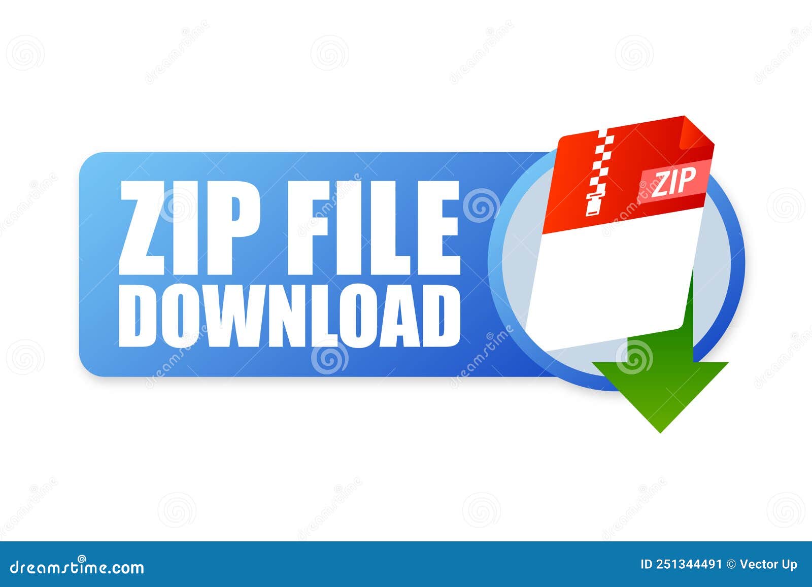 Zip File. Icon for Web Background Design. Email Sign. Technology Vector ...