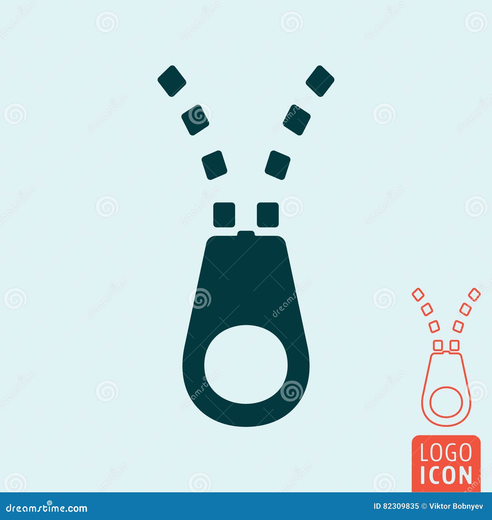 Zip icon isolated stock vector. Illustration of lock - 82309835