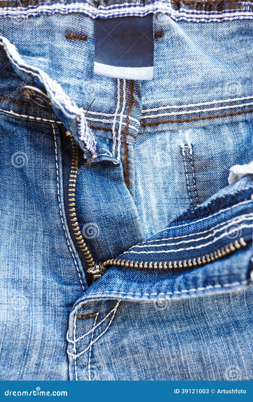 Zip on jeans stock image. Image of button, fashion, girl - 39121003
