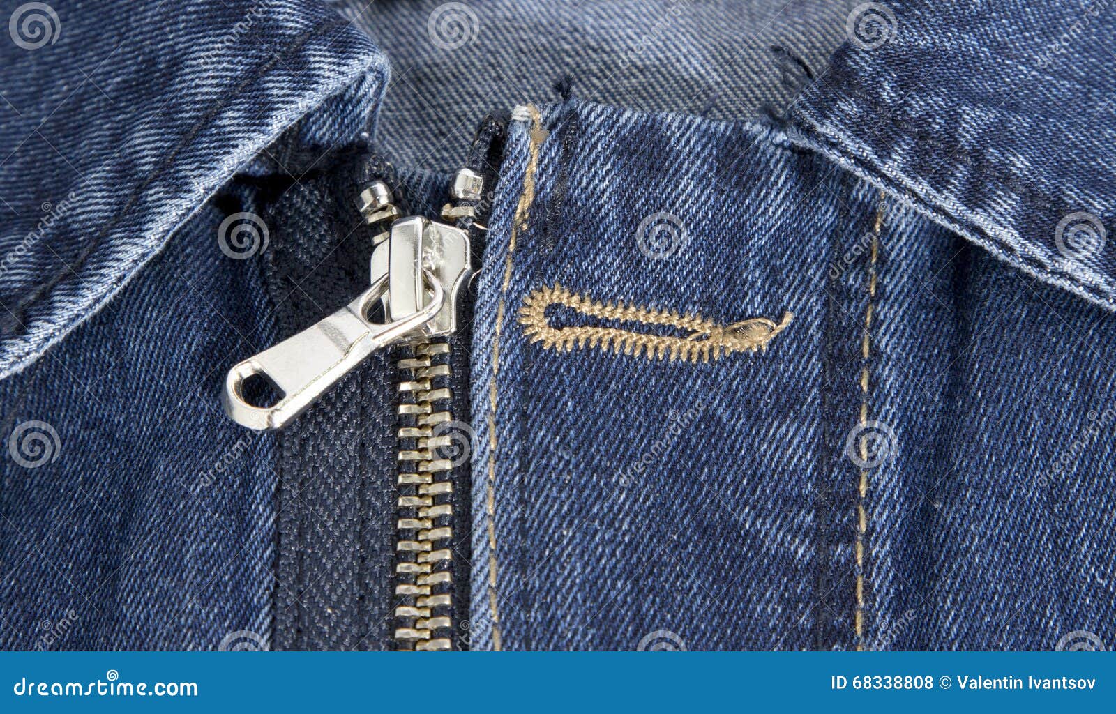 Zip jeans detail stock photo. Image of copyspace, fashion - 68338808