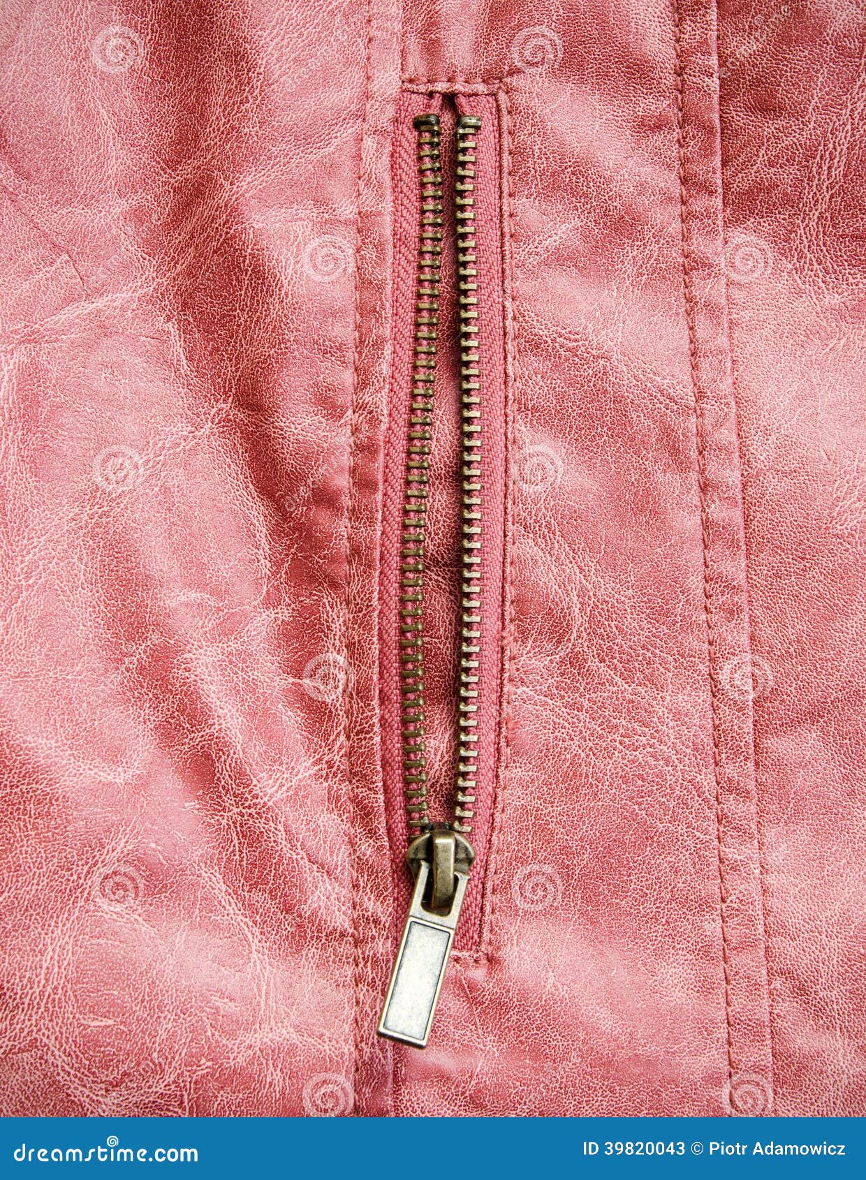 Zip on leather jacket stock image. Image of fabric, industry - 39820043