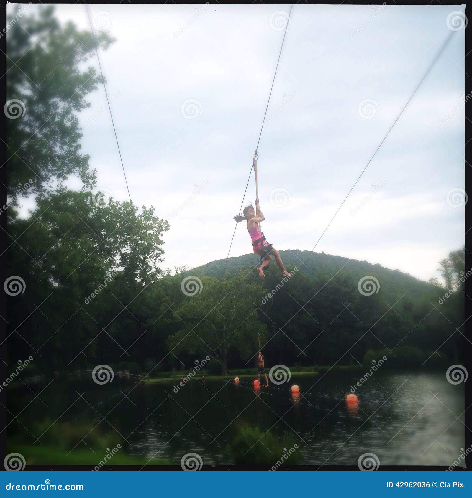 Zip line editorial photo. Image of trees, transportation - 42962036