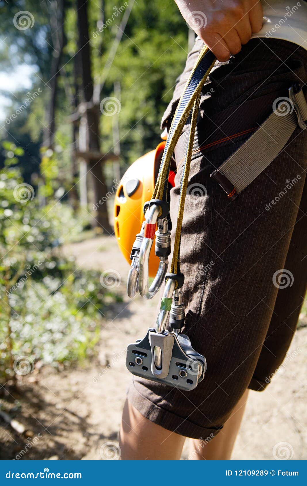 Zip-line gear stock image. Image of pulley, rope, extreme - 12109289