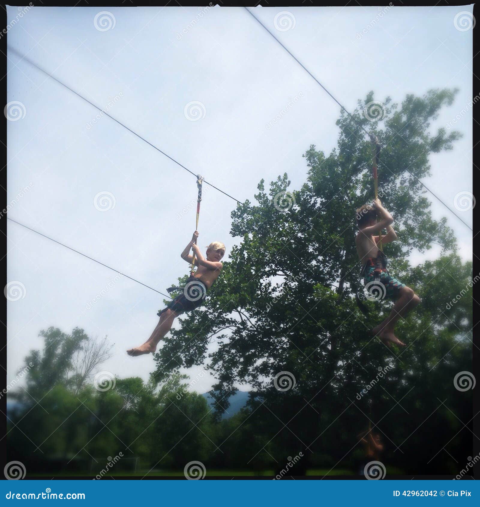 Zip line editorial photography. Image of outdoor, travel - 42962042