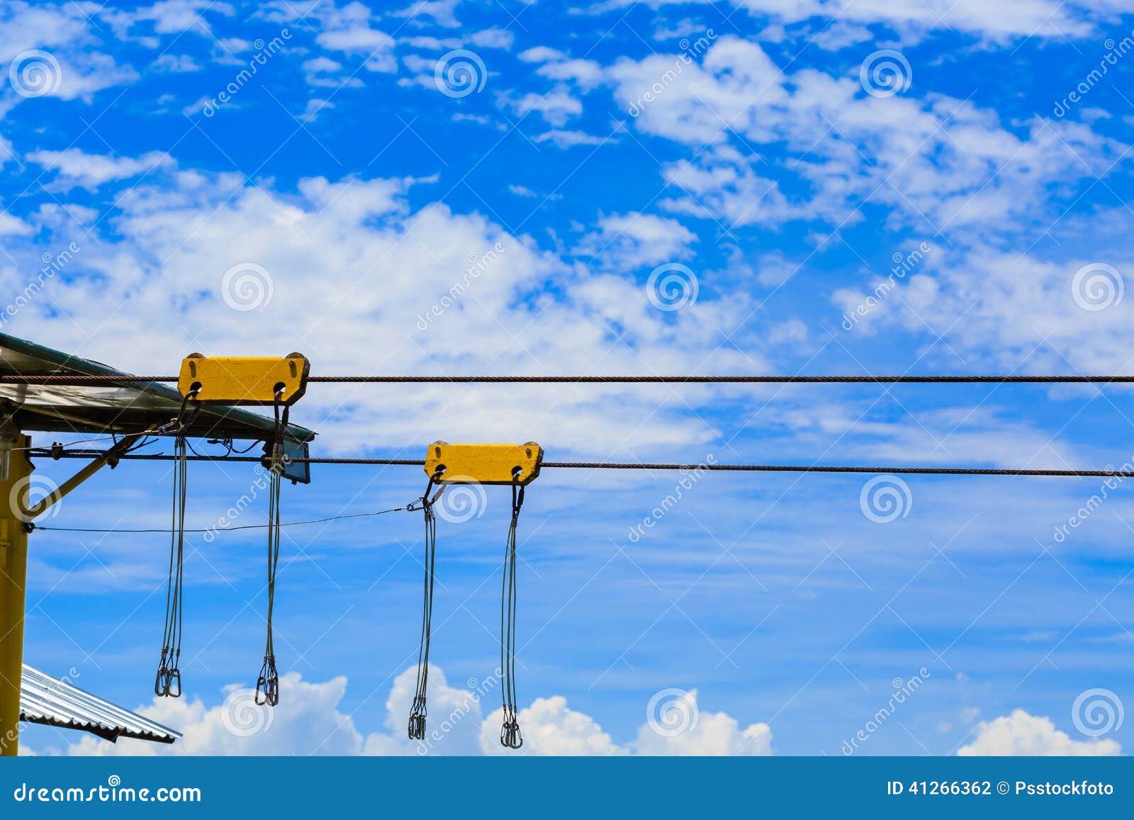 Zip line stock photo. Image of sports, mountain, zipline - 41266362
