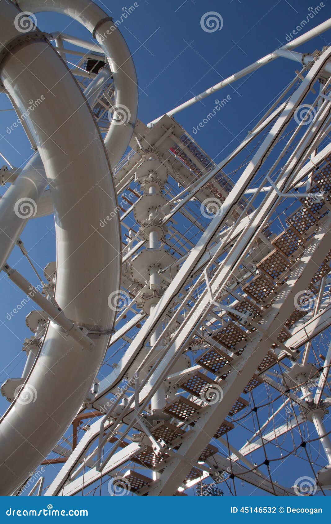 Zip Line Tower in Oklahoma City Stock Photo - Image of slide, city ...