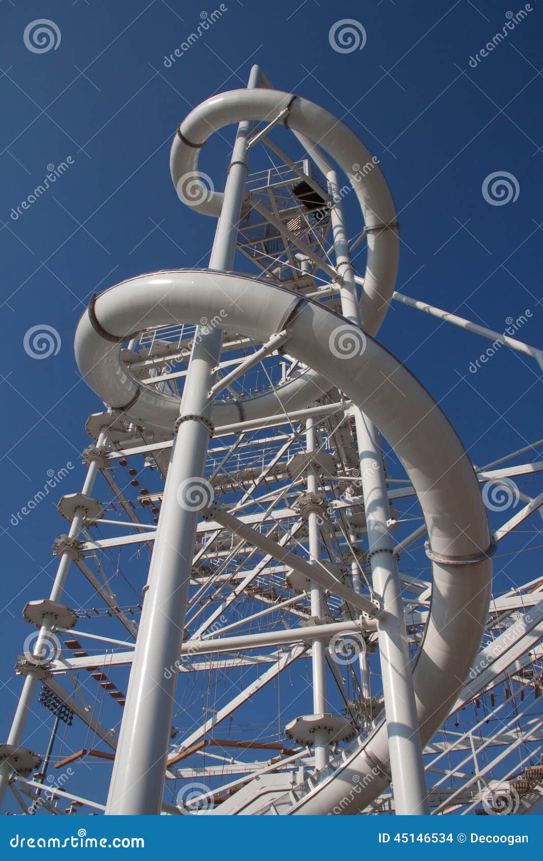 Zip Line Tower in Oklahoma City Stock Photo - Image of structure ...