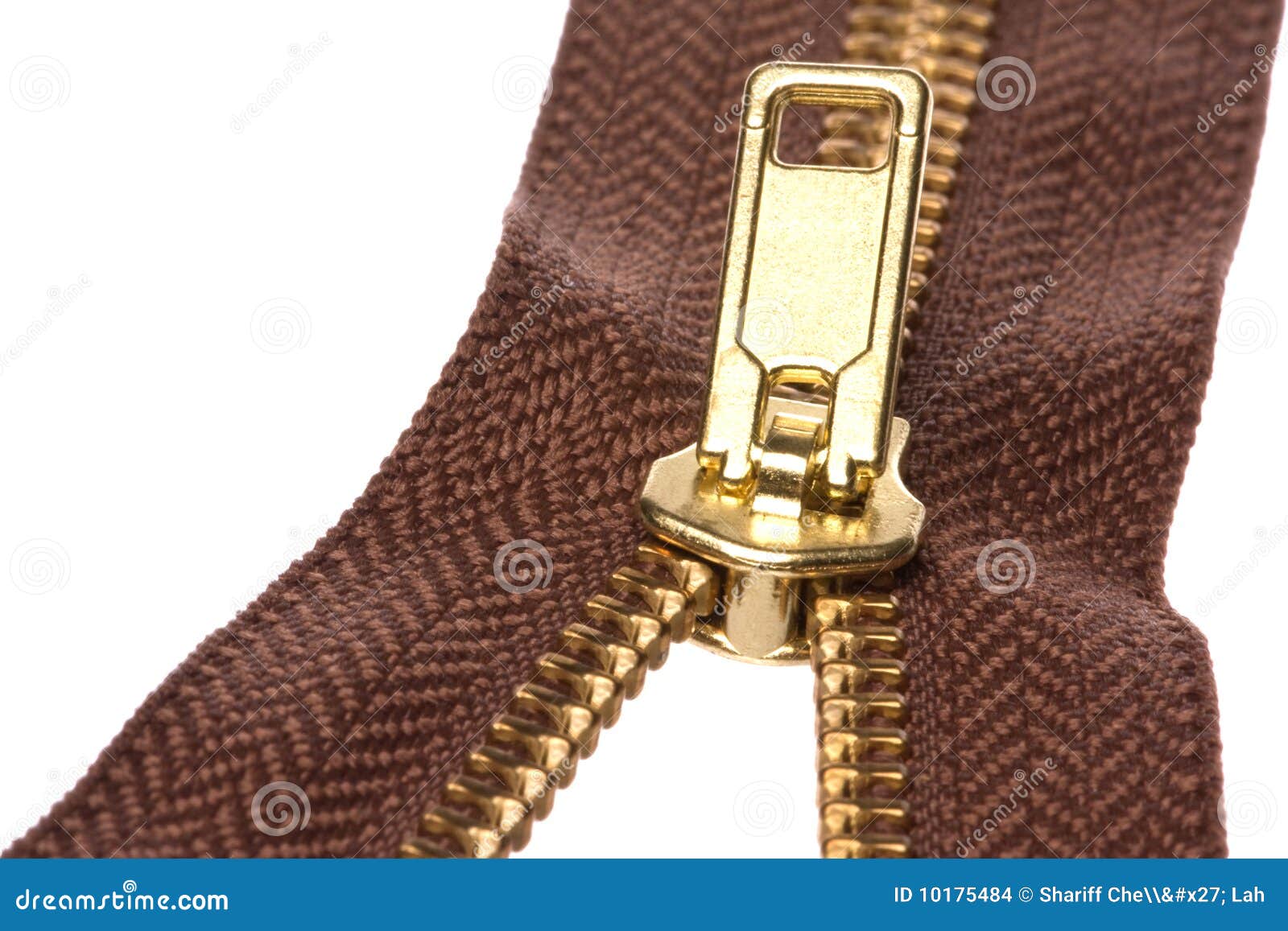 Zip Macro Isolated stock photo. Image of close, macro - 10175484