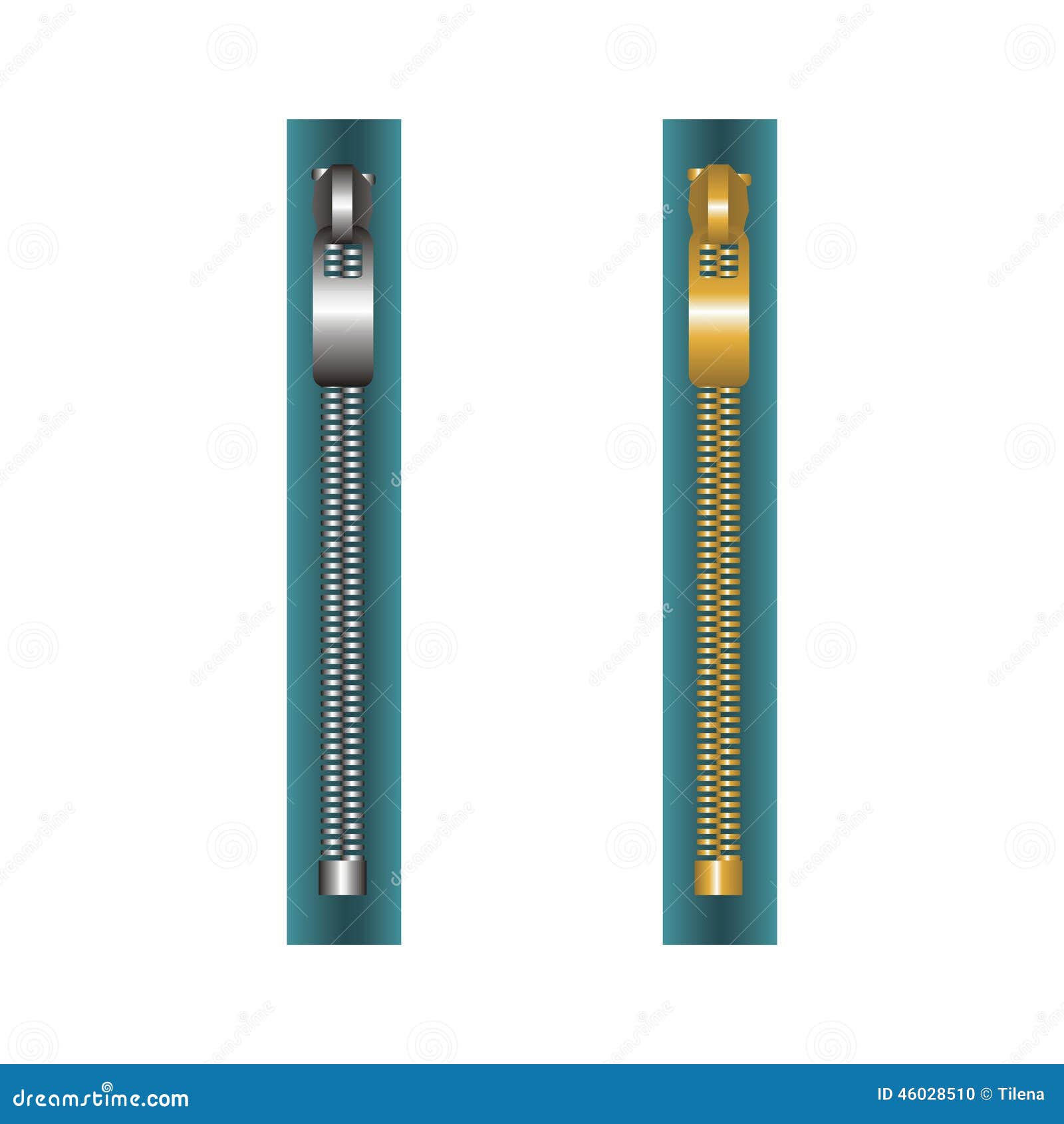 Zip stock vector. Illustration of elements, apparel, haberdashery ...