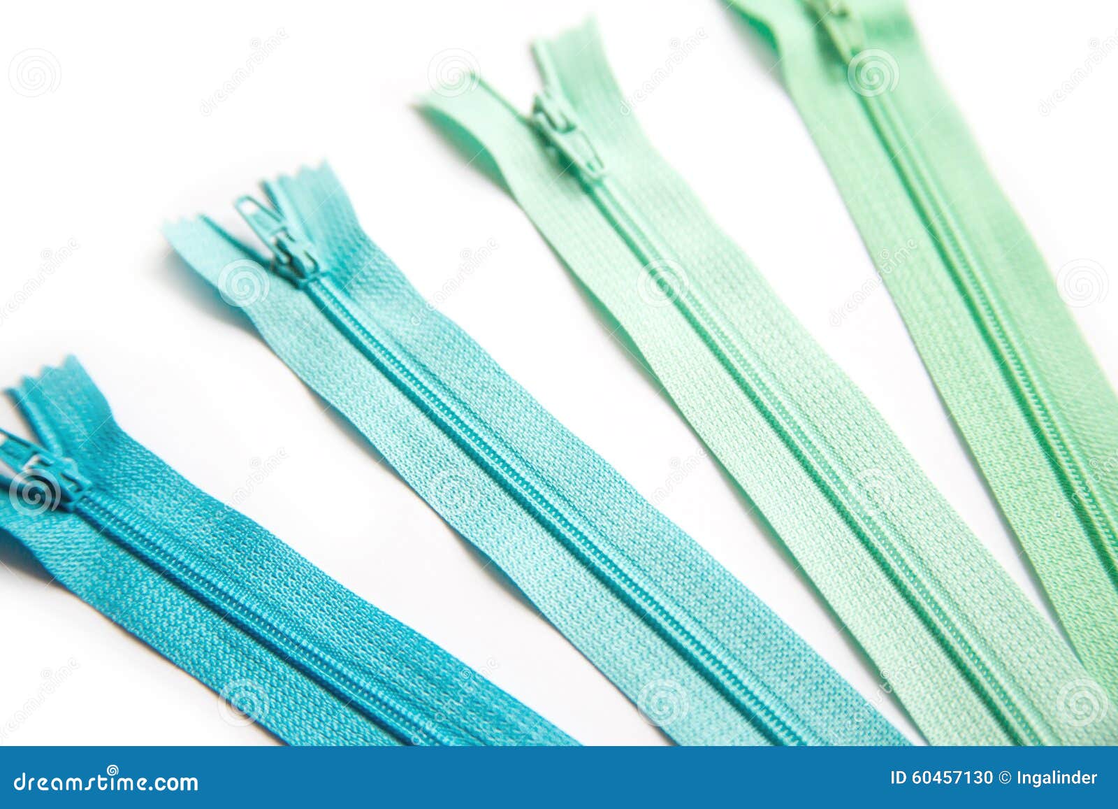 Zip Pastel Set Isolated on White Background Stock Photo - Image of open ...