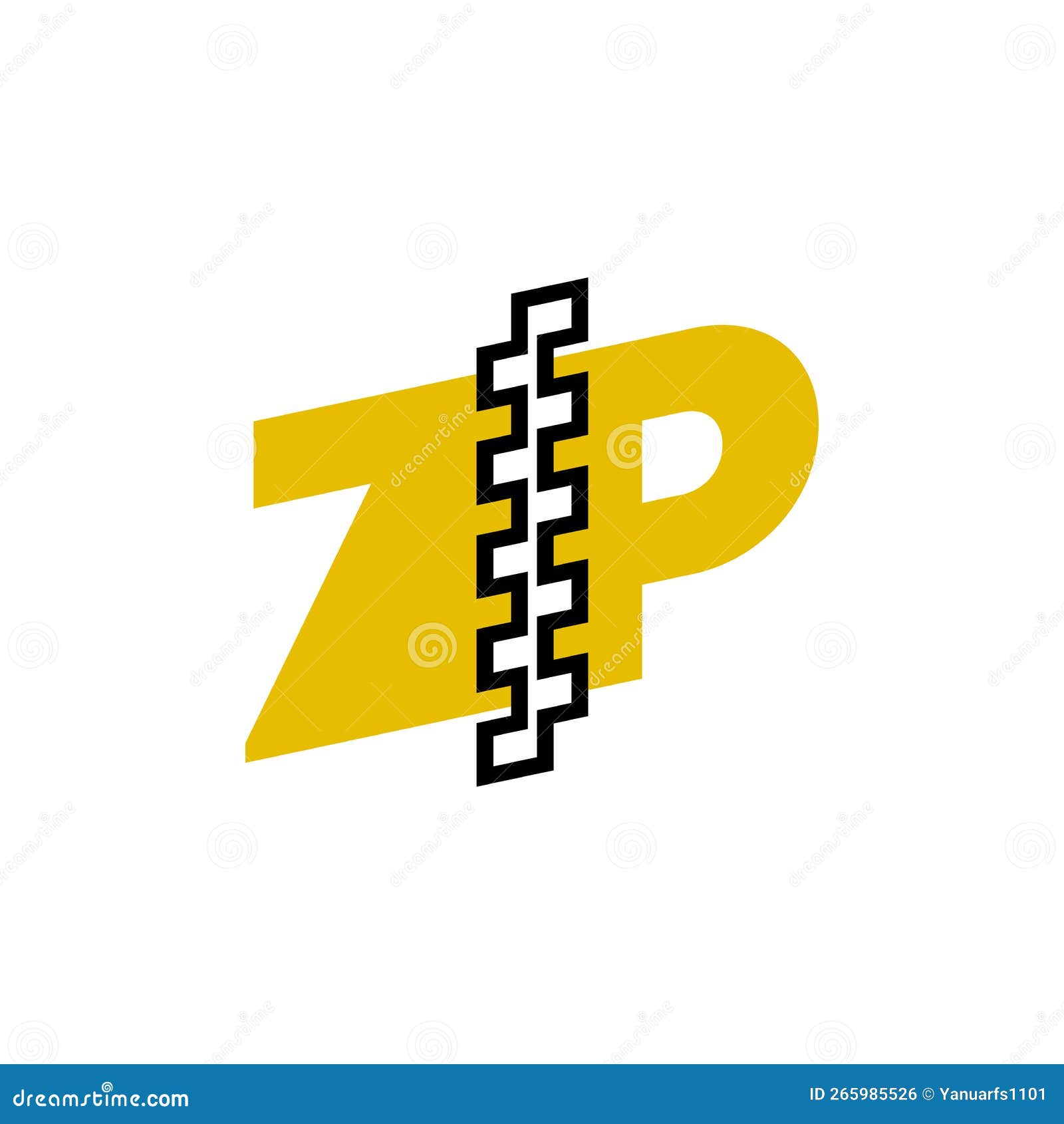 Zip Security Logo Concept Design Stock Illustration - Illustration of ...