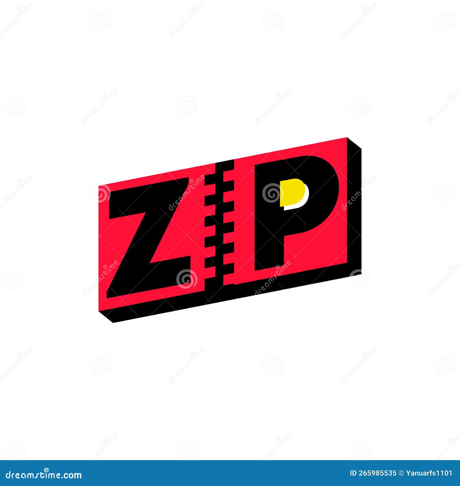 Zip Security Logo Concept Design Stock Illustration - Illustration of ...