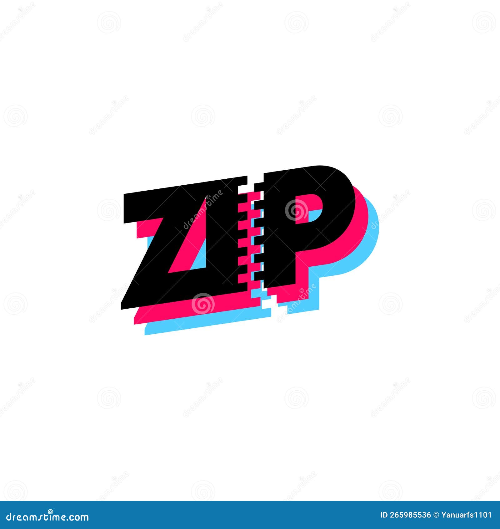 Zip Security Logo Concept Design Stock Illustration - Illustration of ...