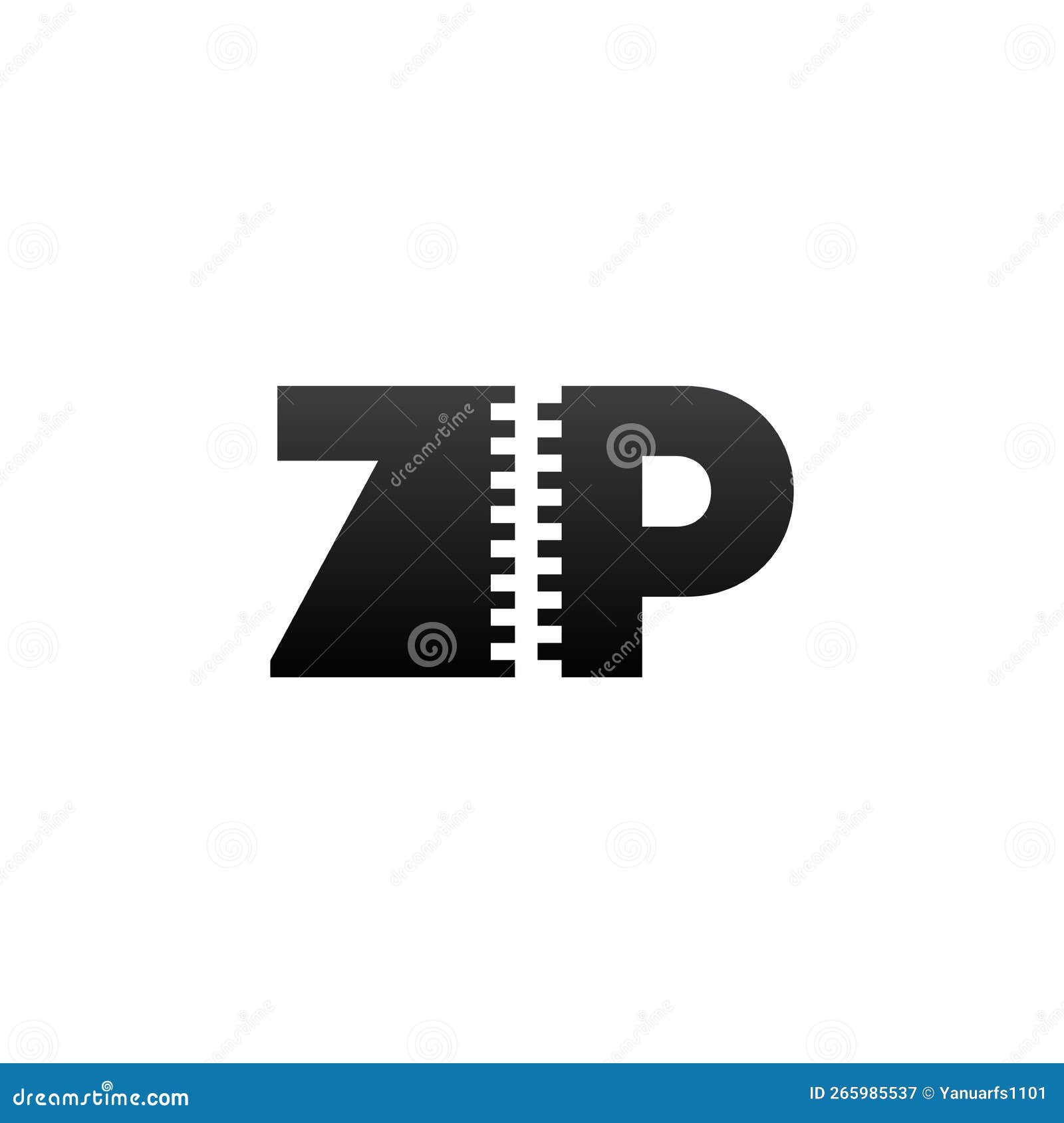 Zip Security Logo Concept Design Stock Illustration - Illustration of ...