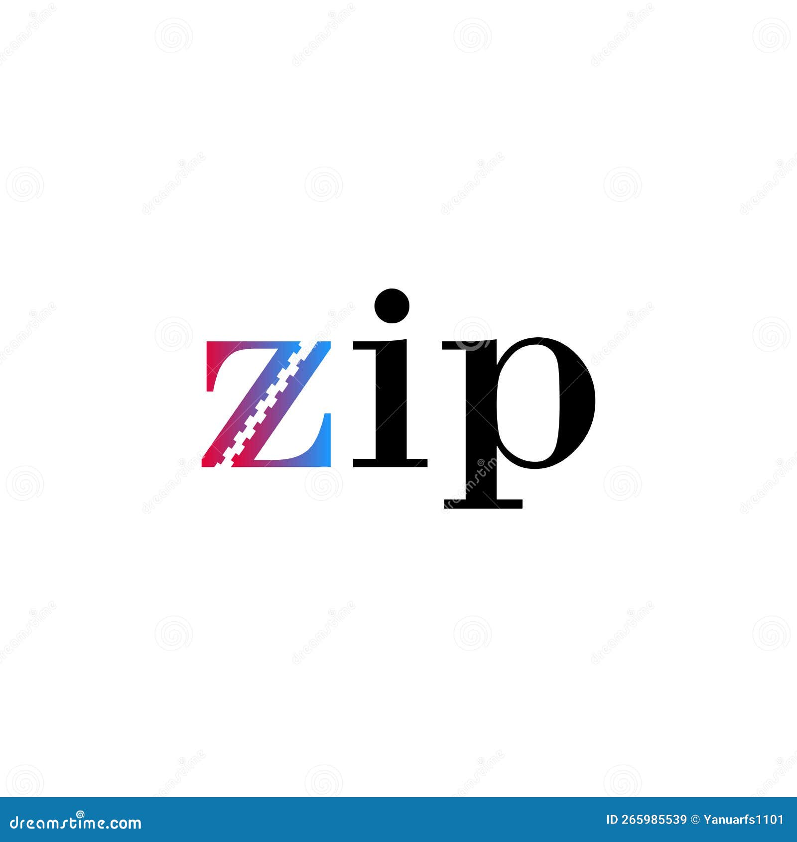 Zip Security Logo Concept Design Stock Illustration - Illustration of ...