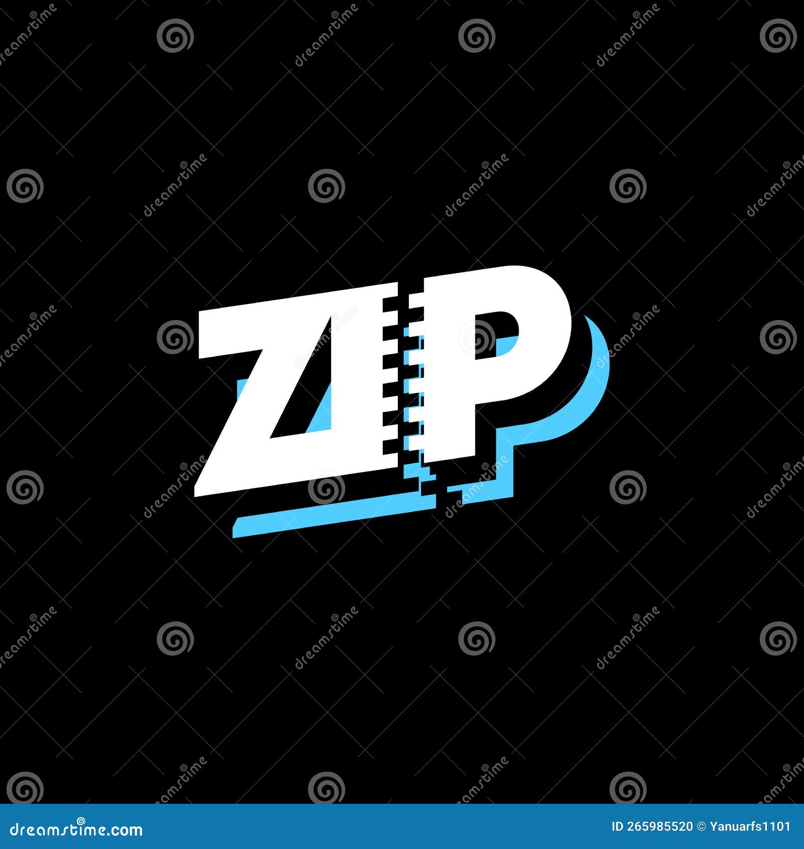 Zip Security Logo Concept Design Stock Illustration - Illustration of ...