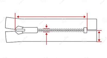 Zip Specification Vector Illustration Isolated on White Background ...