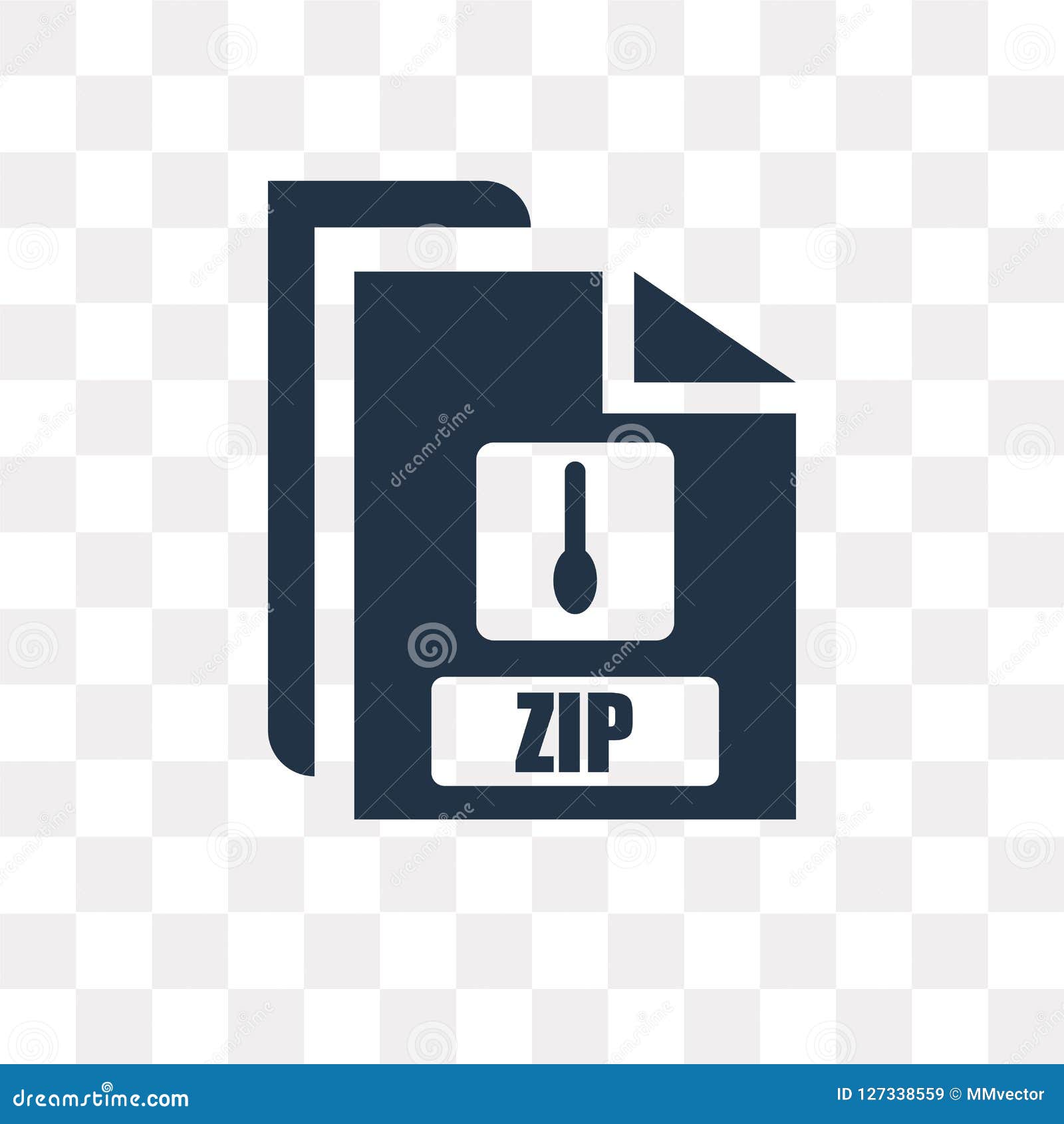 Zip Vector Icon Isolated on Transparent Background, Zip Transpa Stock ...