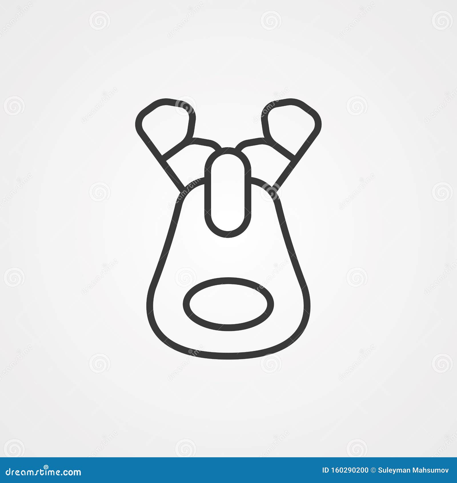 Zip Vector Icon Sign Symbol Stock Illustration - Illustration of black ...