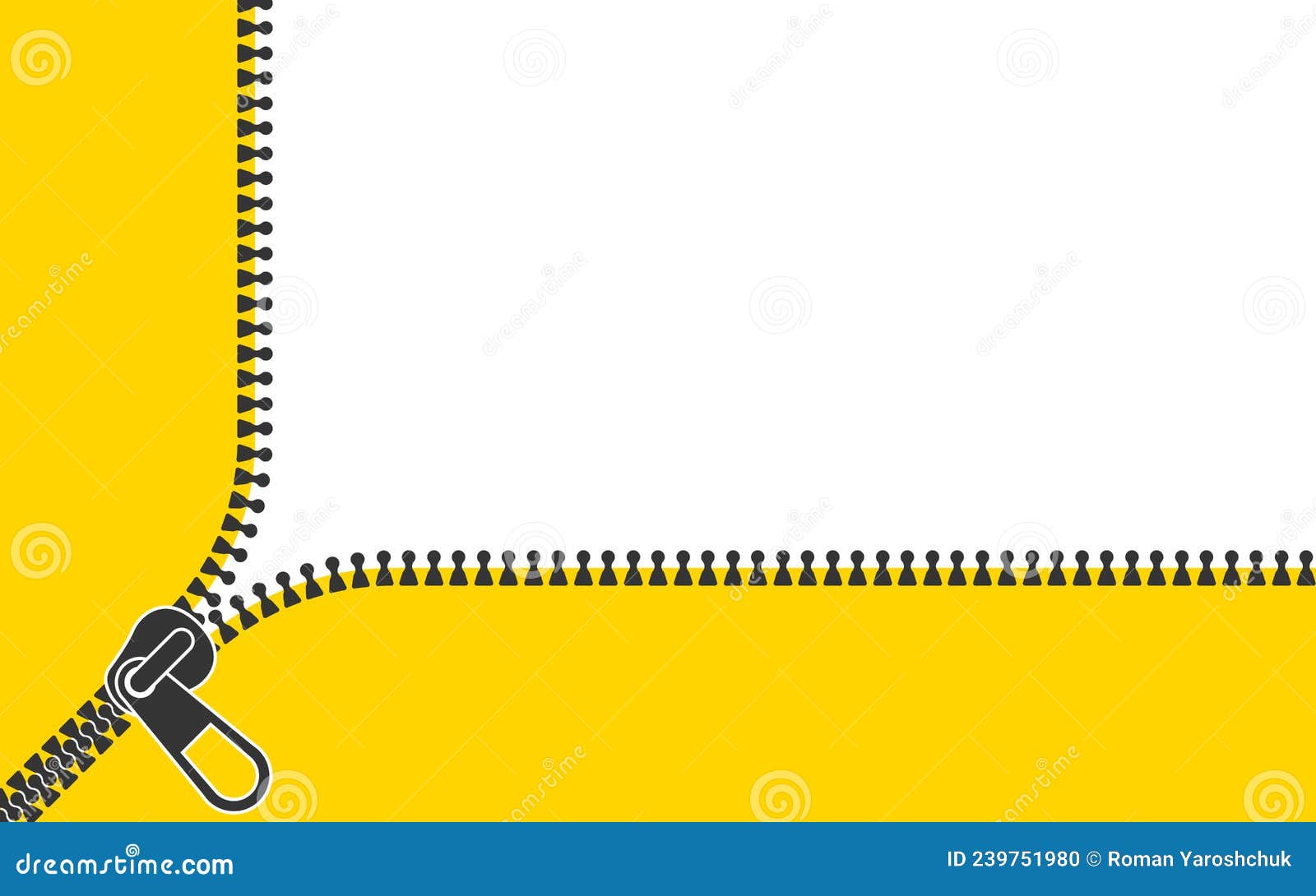 Zipper Background Concept. Zipper Lock Banner. Fastener. Closing Clasp ...