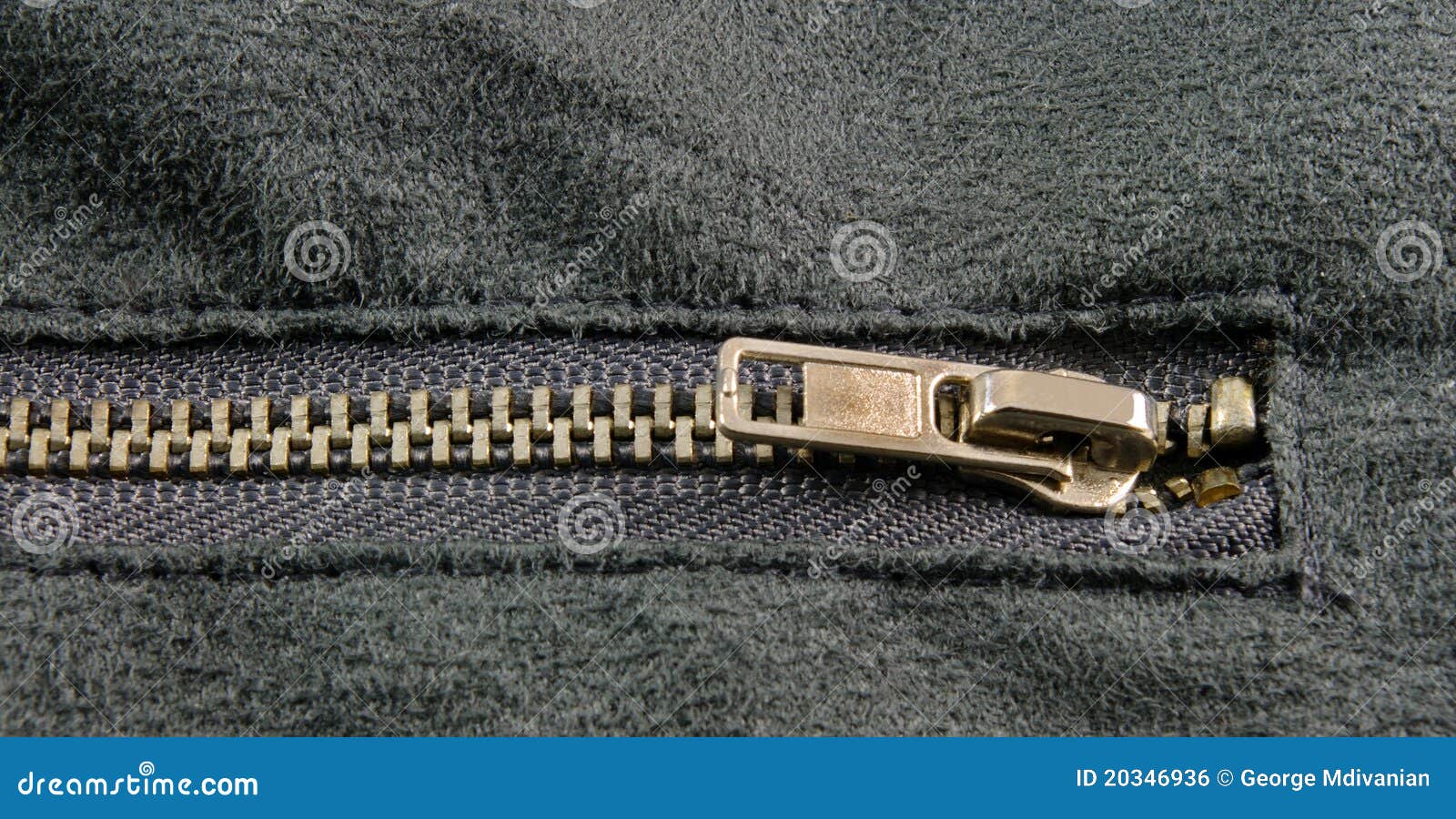 Zipper closeup stock photo. Image of teeth, clothing - 20346936