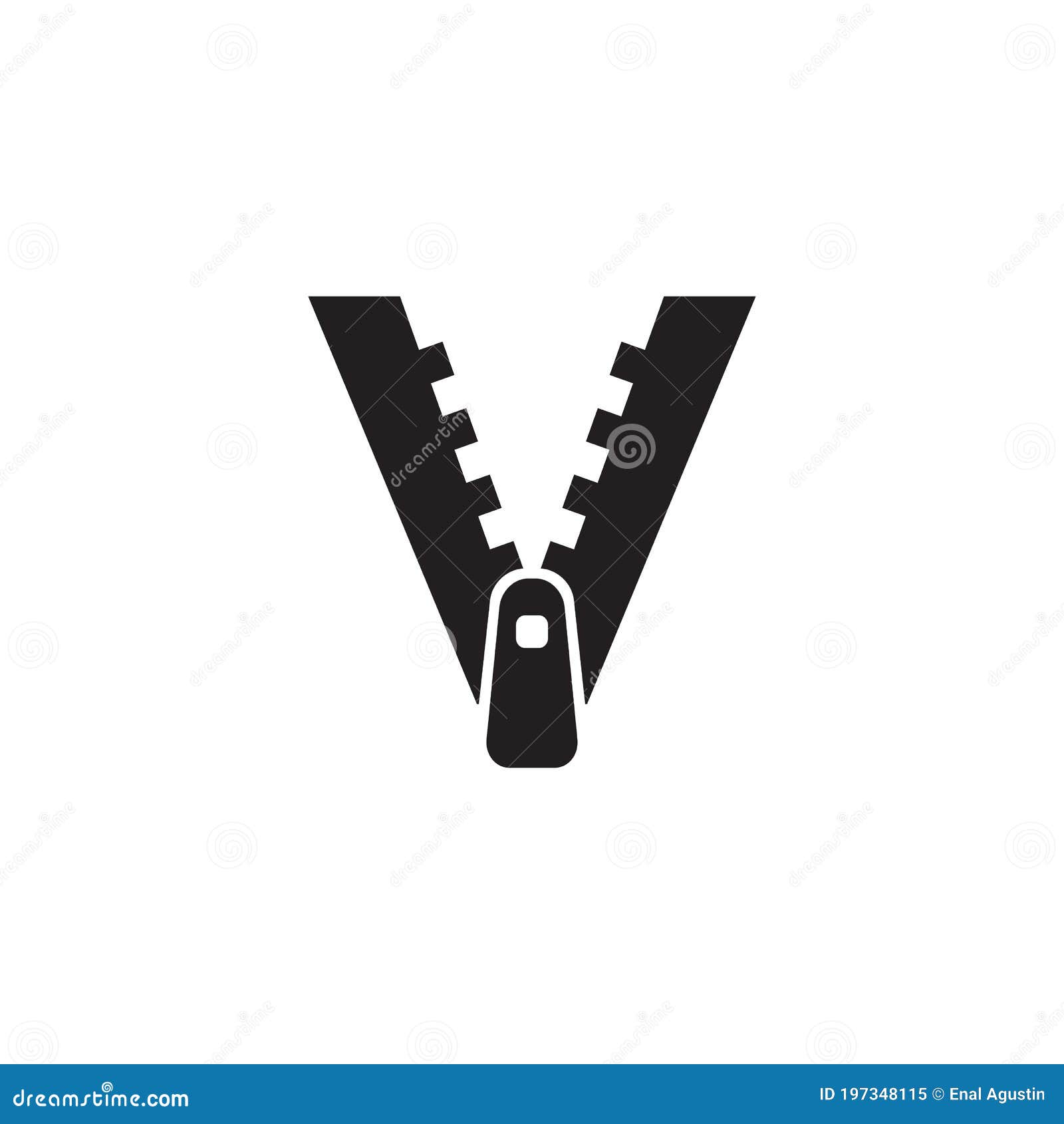 Zipper for Clothing Logo Design Template Stock Vector - Illustration of ...