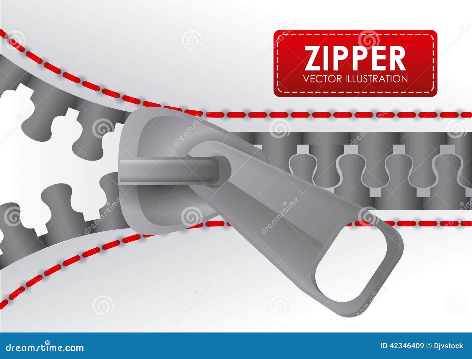 Zipper design stock vector. Illustration of lock, accessibility - 42346409