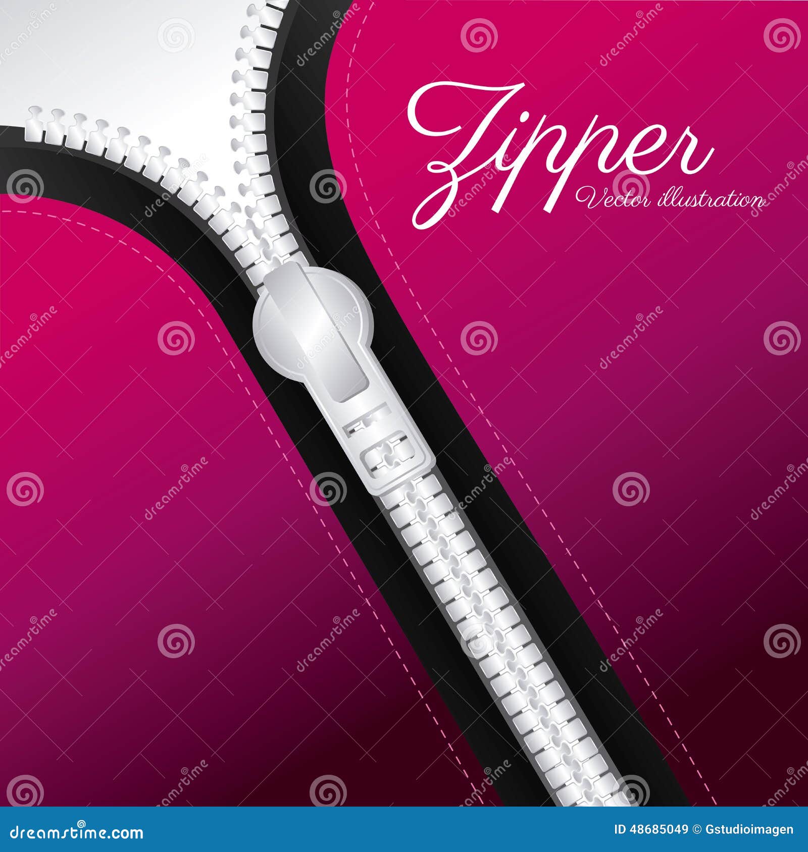 Zipper Design, Vector Illustration. Stock Vector - Illustration of ...