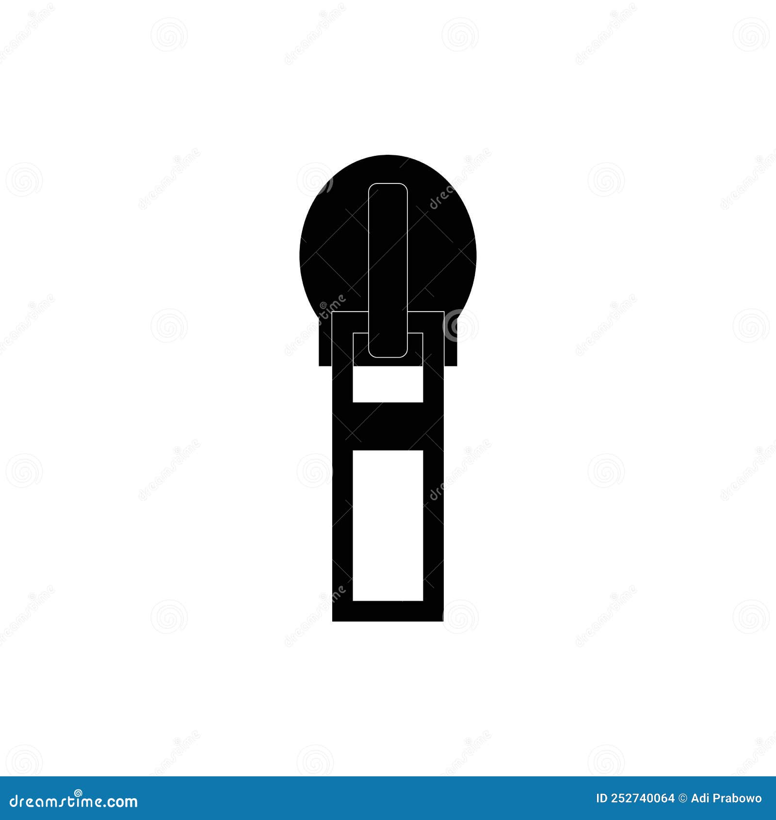 Zipper Icon Logo Vector Design Stock Vector - Illustration of isolated ...