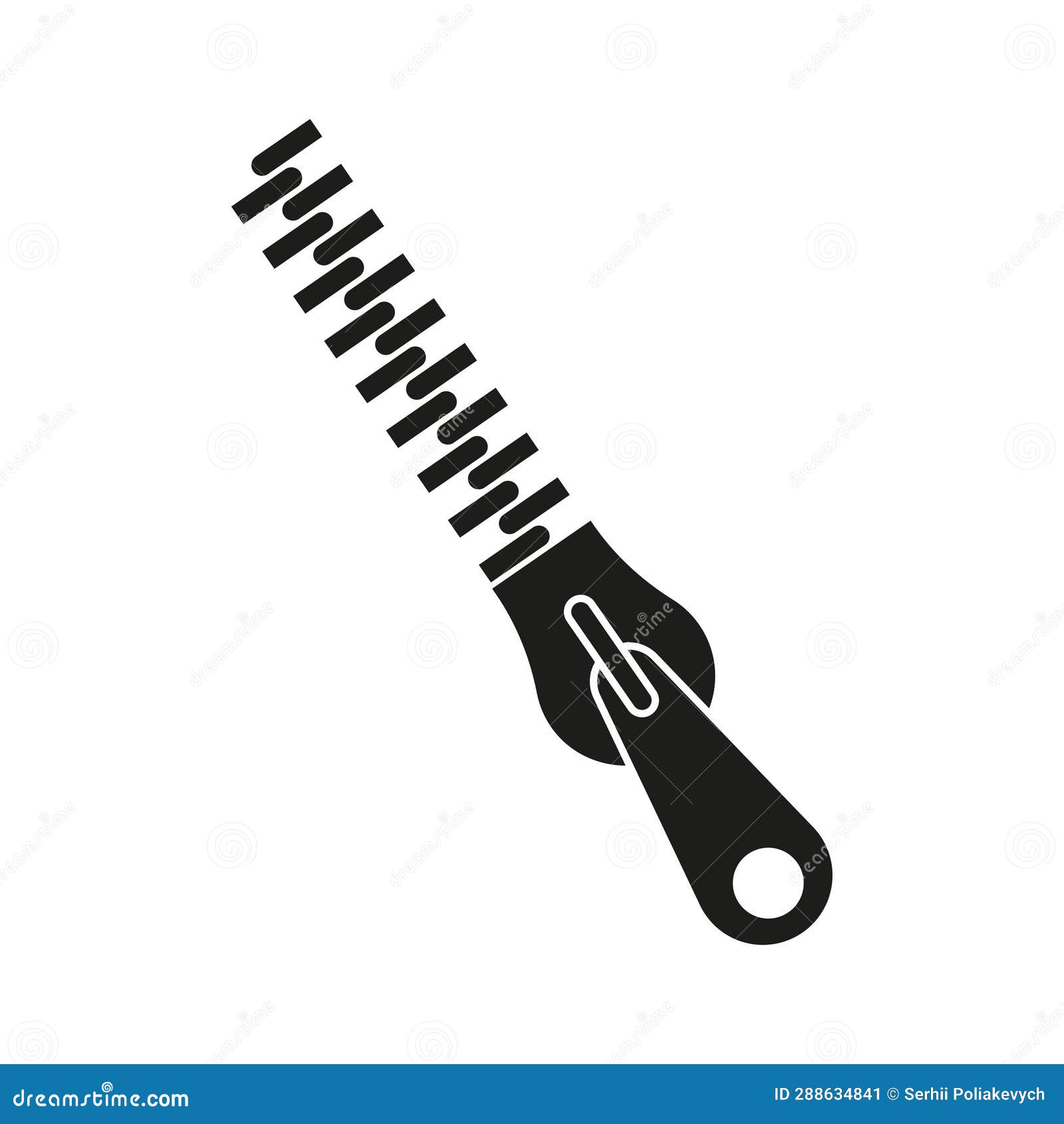 Zipper Icon. Zip Fastener Icon. Vector Illustration. EPS 10 Stock ...
