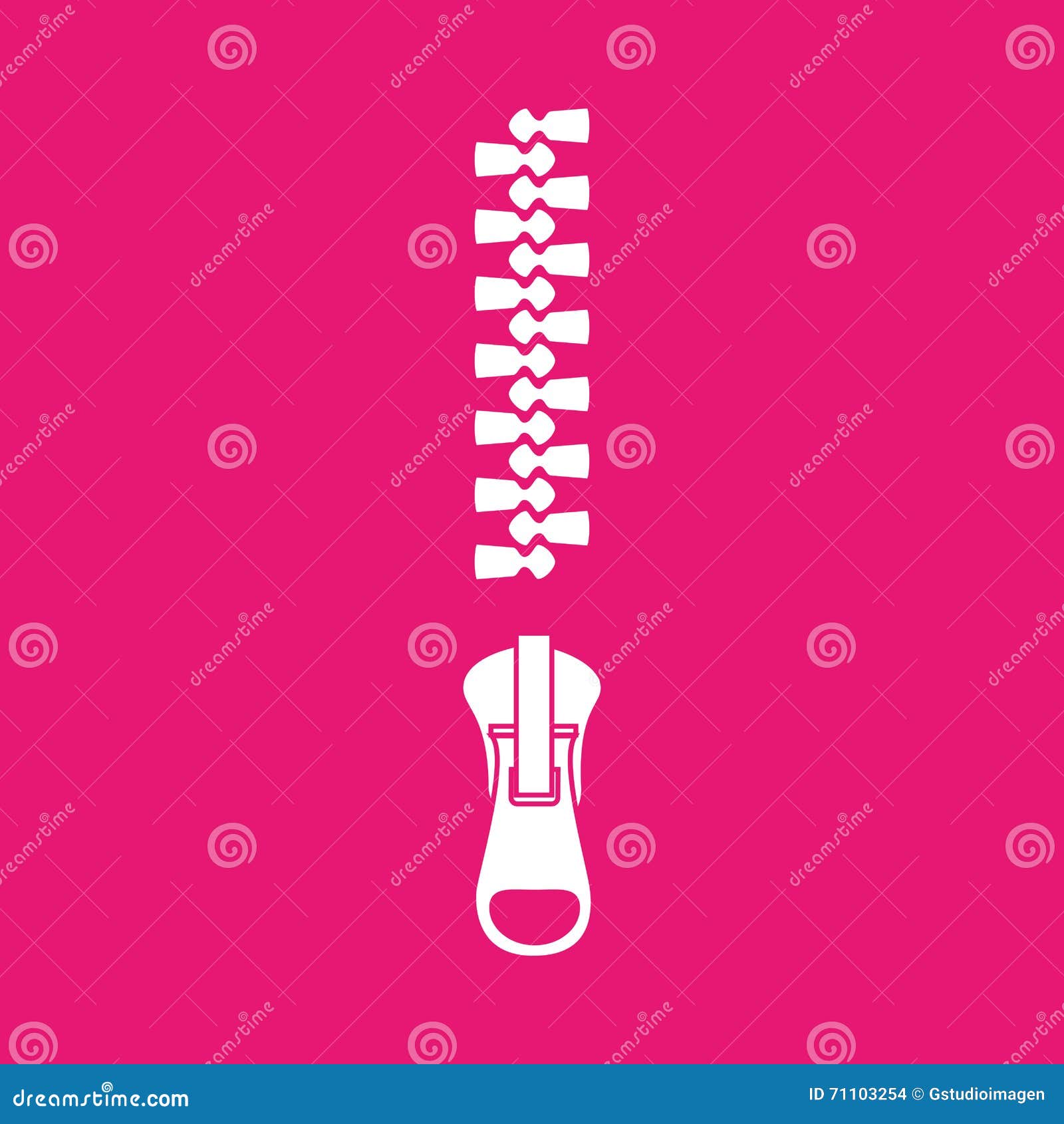 Zipper isolated design stock illustration. Illustration of designs ...