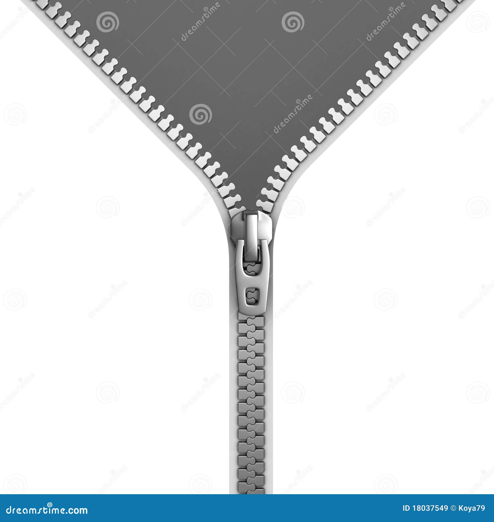 Zipper isolated on white stock illustration. Illustration of idea ...