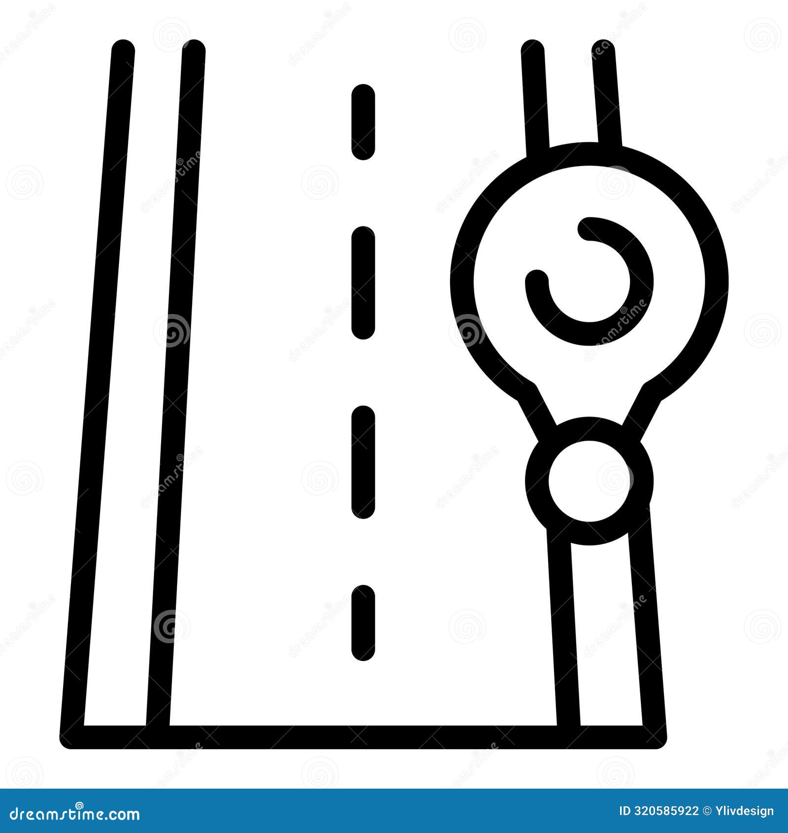 Zipper Line Art Vector Illustration Stock Vector - Illustration of ...