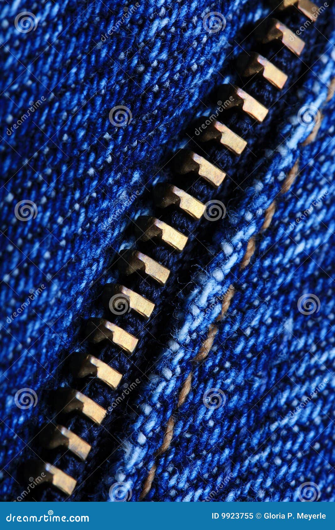 Zipper Macro stock image. Image of clothes, blue, metal - 9923755