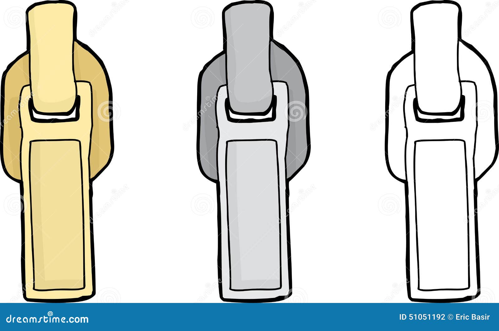 Zipper Objects stock illustration. Illustration of zipper - 51051192
