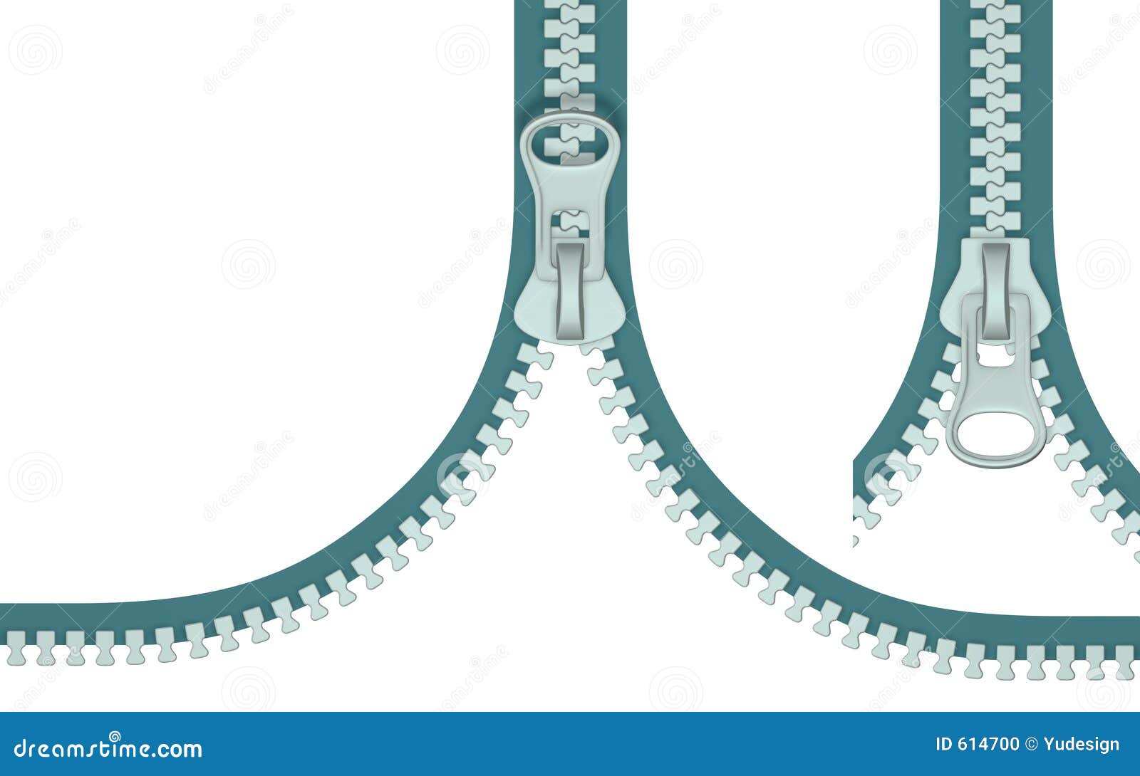 Zipper (top view) stock illustration. Illustration of abstract - 614700