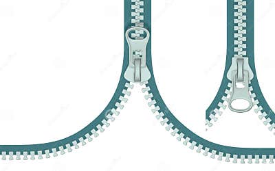 Zipper (top view) stock illustration. Illustration of abstract - 614700