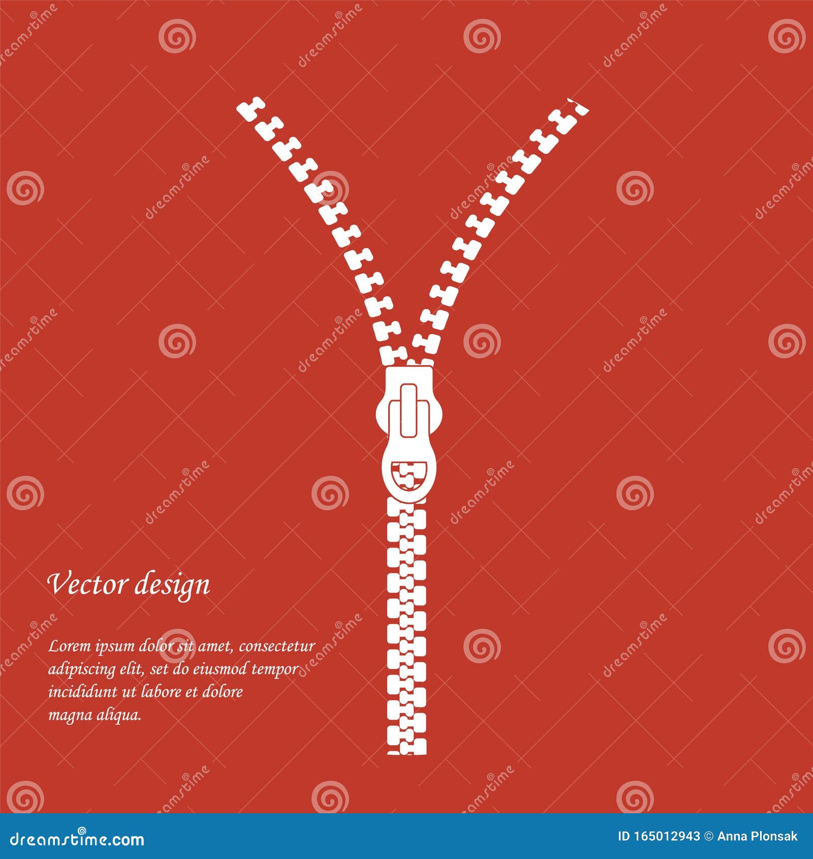 Zipper Vector Icon. Zippered Lock and Unlock. Vector Design. Vector ...